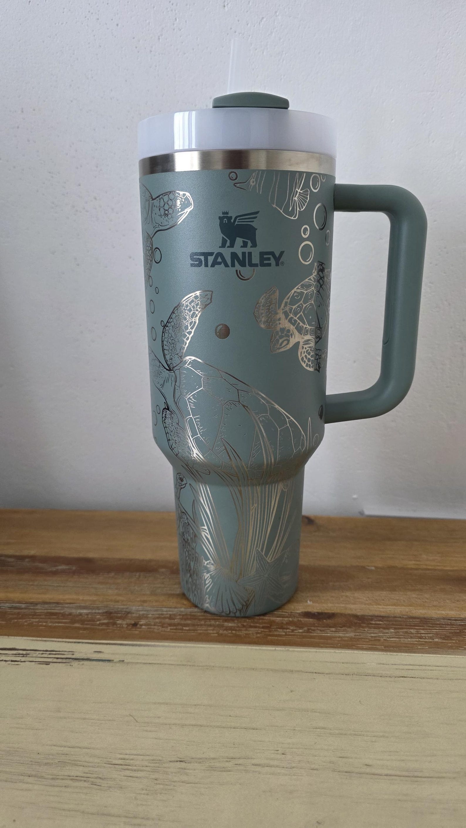 Original Stanley Turtles, Under the Sea, Ocean Theme Engraved Tumbler ...