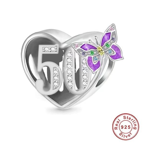 50th Wedding Anniversary Charm - Etsy