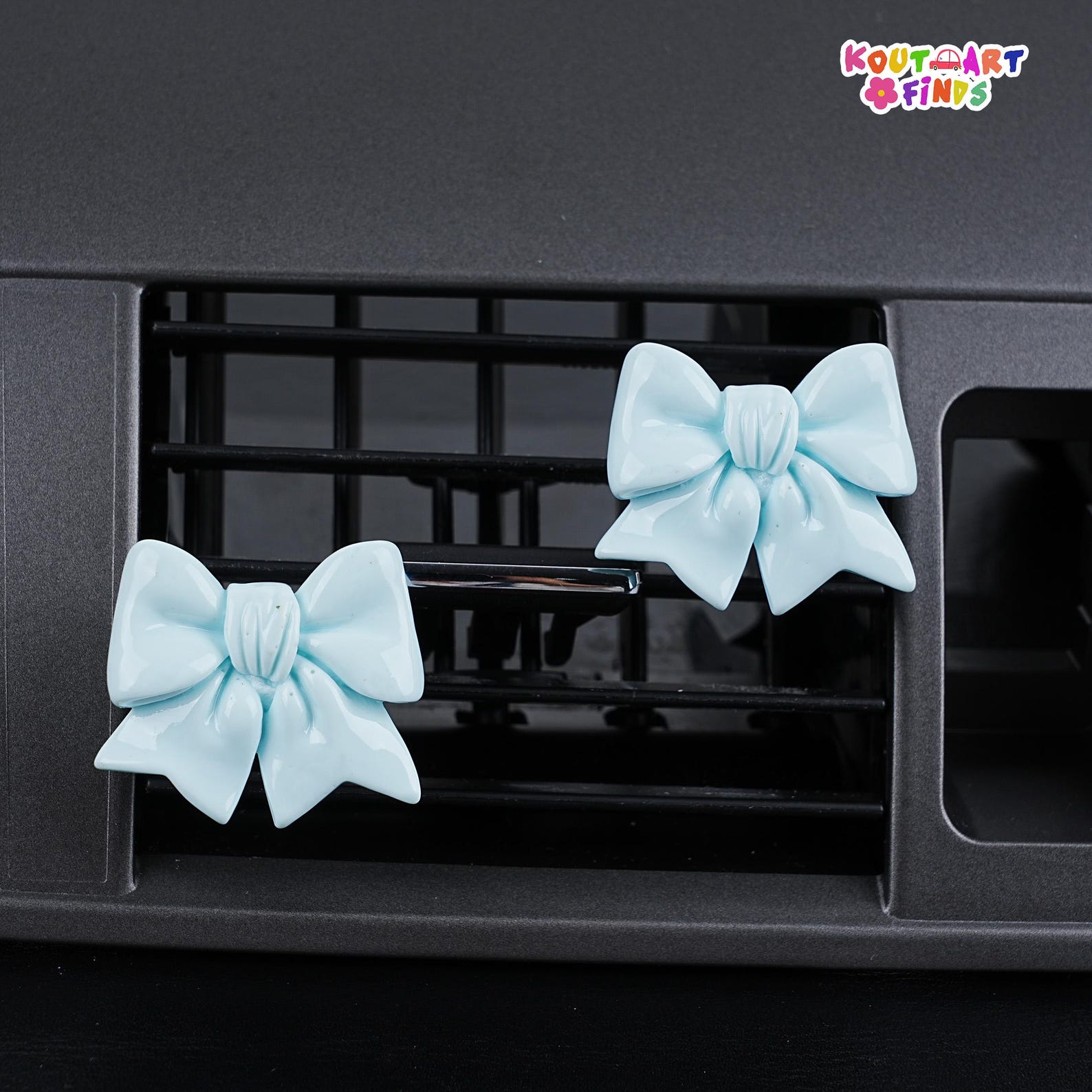2pcs Blue Bow Tie Car Vent Clips, Cute Bow Tie Car Air Freshener, Car ...