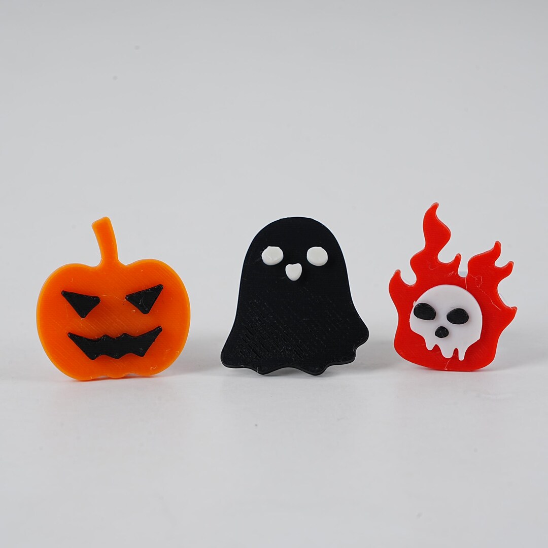 3D Printed Pumpkin Ghost Skull Valve Stem Caps,halloween Theme Valve ...