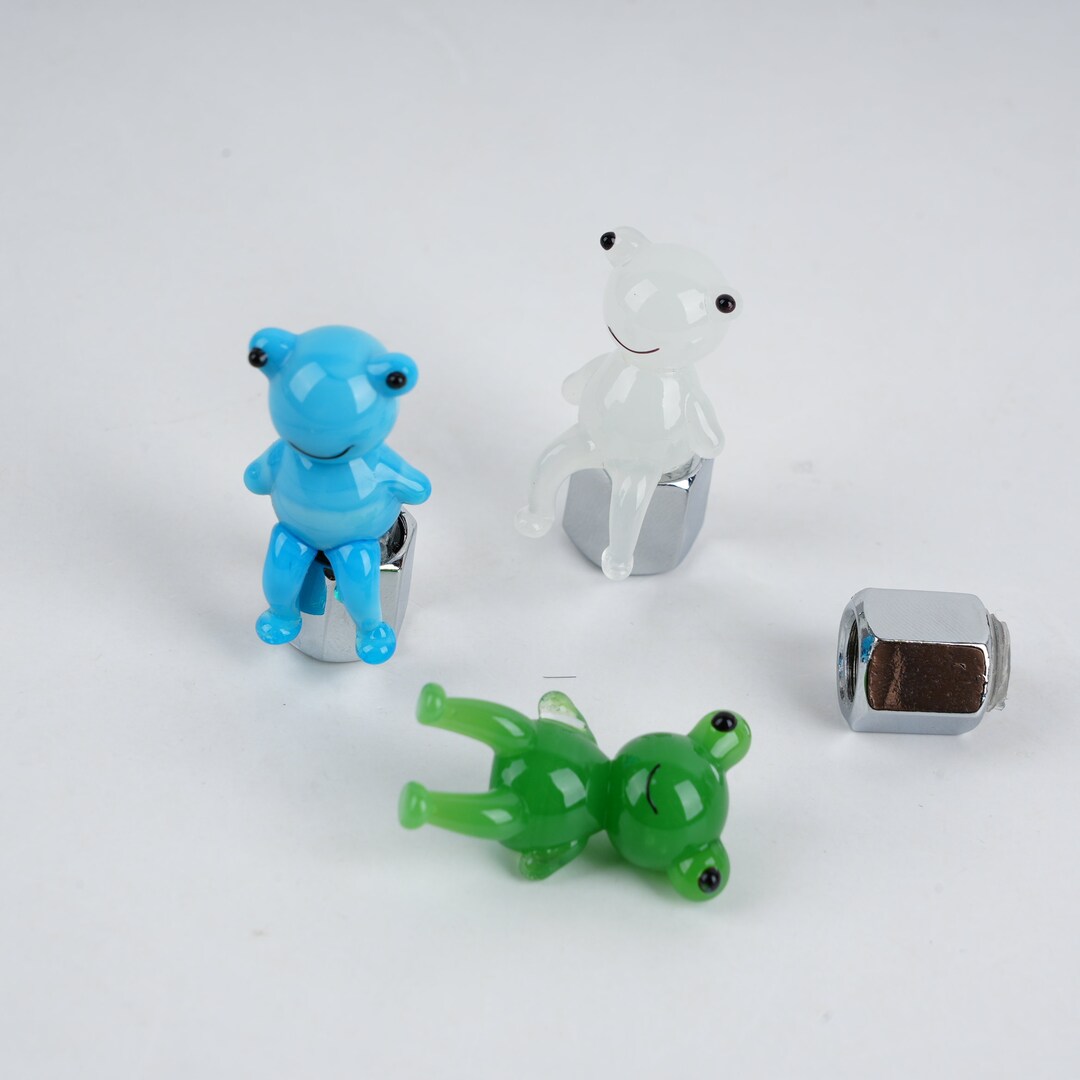 Kawaii Frog Valve Stem Caps, Cute Frog Valve Wheel Tyre Air Caps, Frog ...
