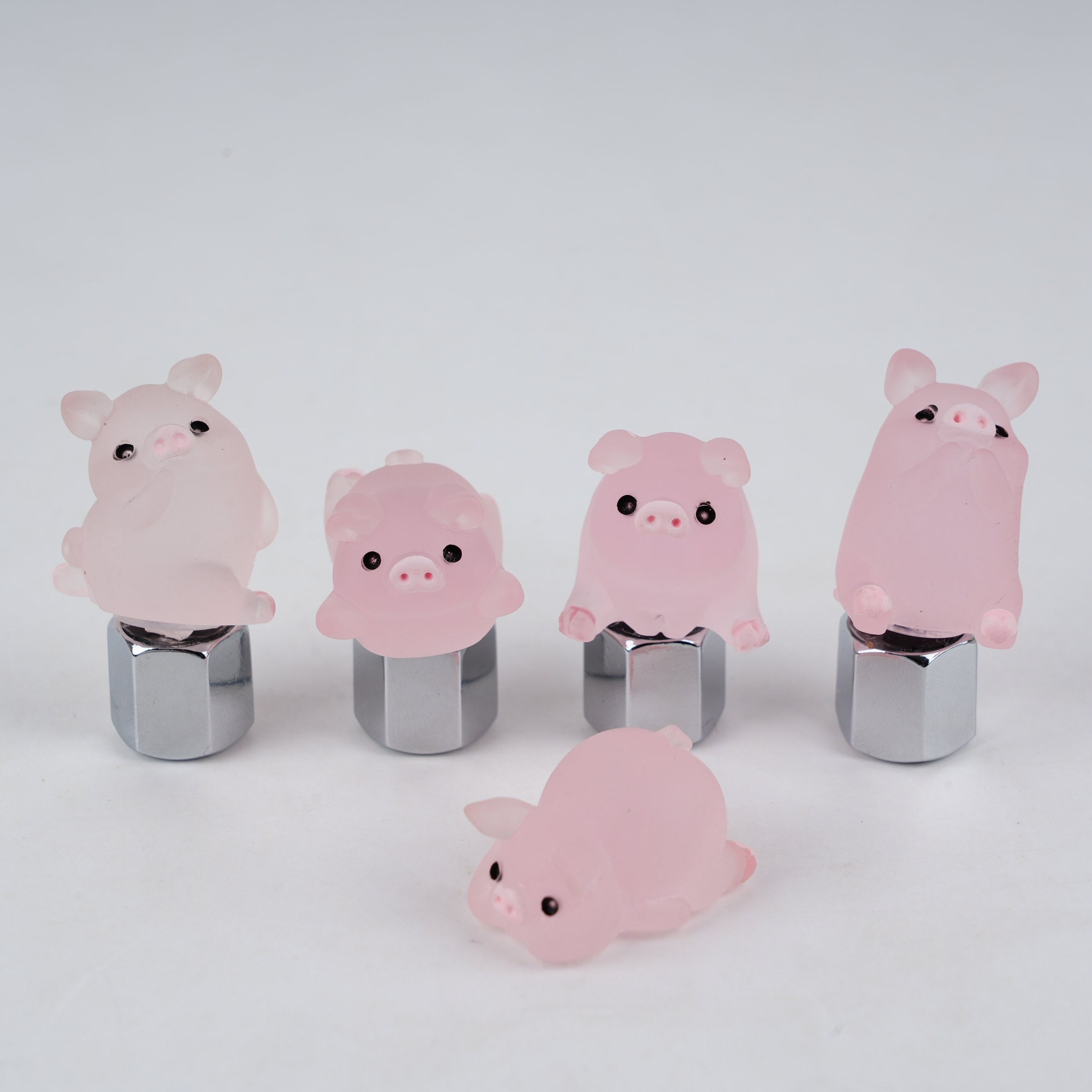 Pink Pig Valve Stem Cover, Unique Pink Tire Valve Caps,pig Tire Valve ...