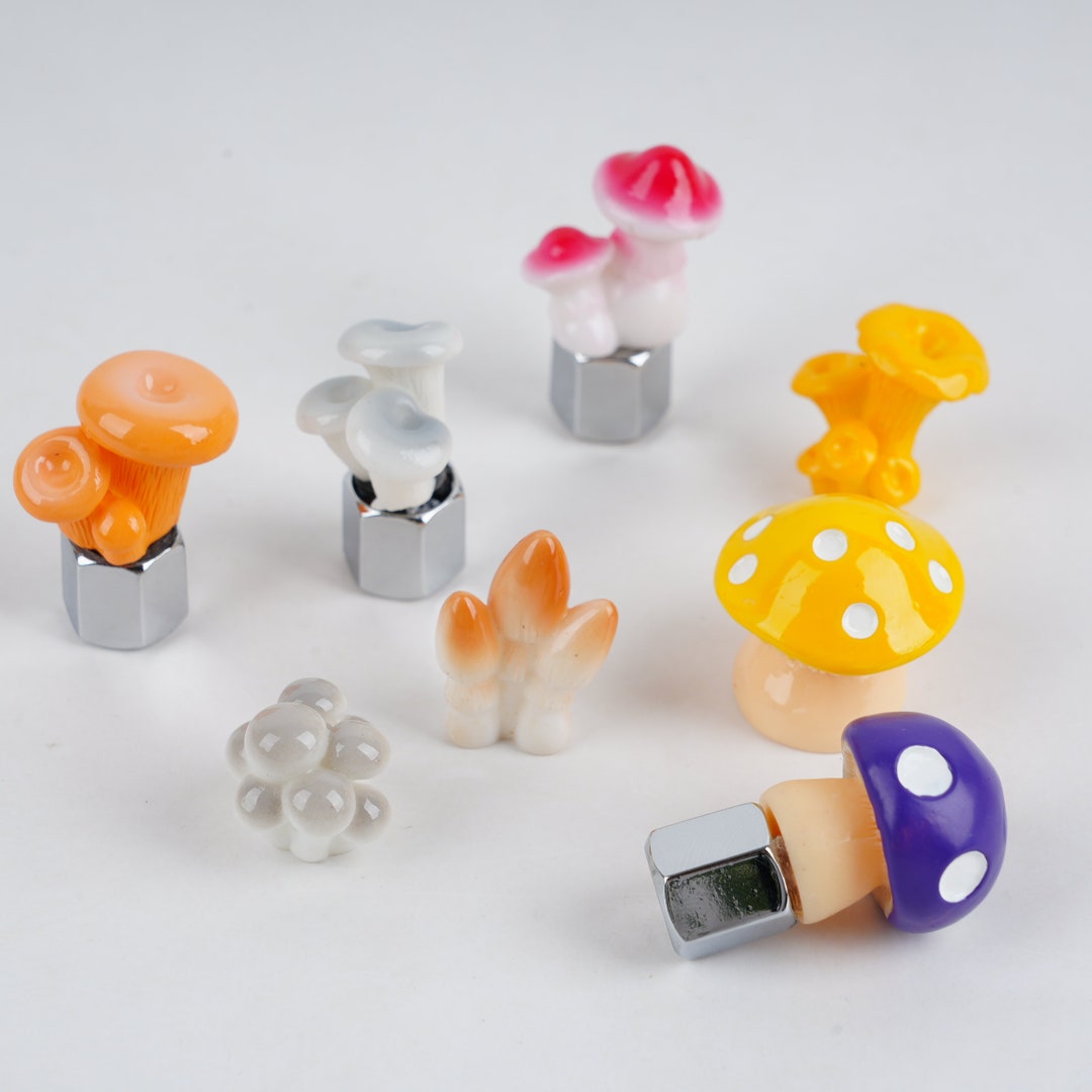 Cute Mushroom Valve Stem Caps, Valve Stem Caps Jeep, Car Air Stem Caps ...