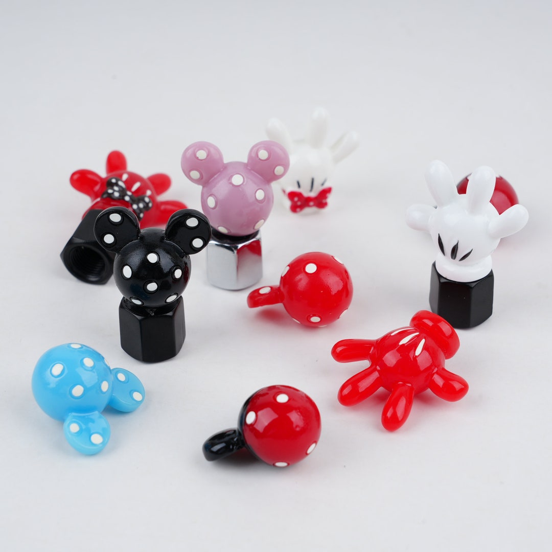 Cartoon Anime Head Stem Valve Caps, Red Hand Air Valve Covers, Schrader ...