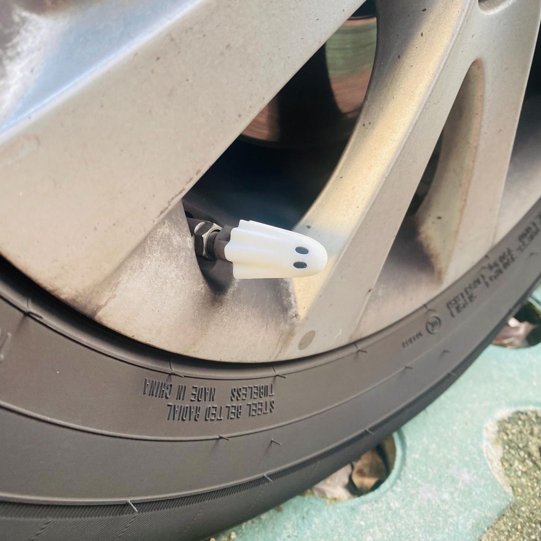 Funny Ghost Tire Valve Stem Caps, 3D Printed Tire Stem Caps, Universal ...