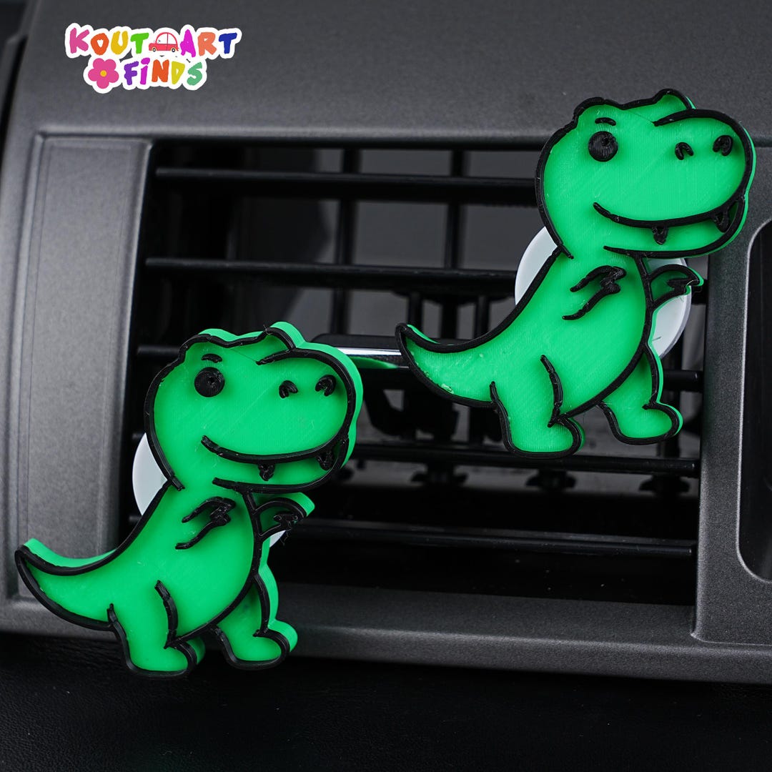 2pcs/set Dinosaurcar Air Vent Clips,animal Car Air Clips,dinosaur ...