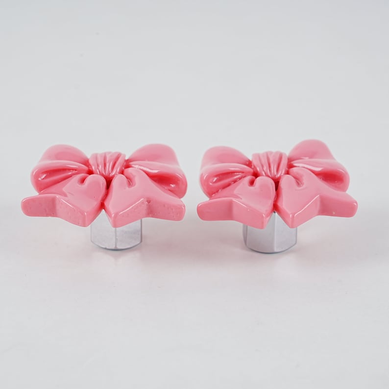 Pink Bow Tie Car Valve Stem Caps, Bow Tie Tire Caps, Stem Caps Set of 2 ...