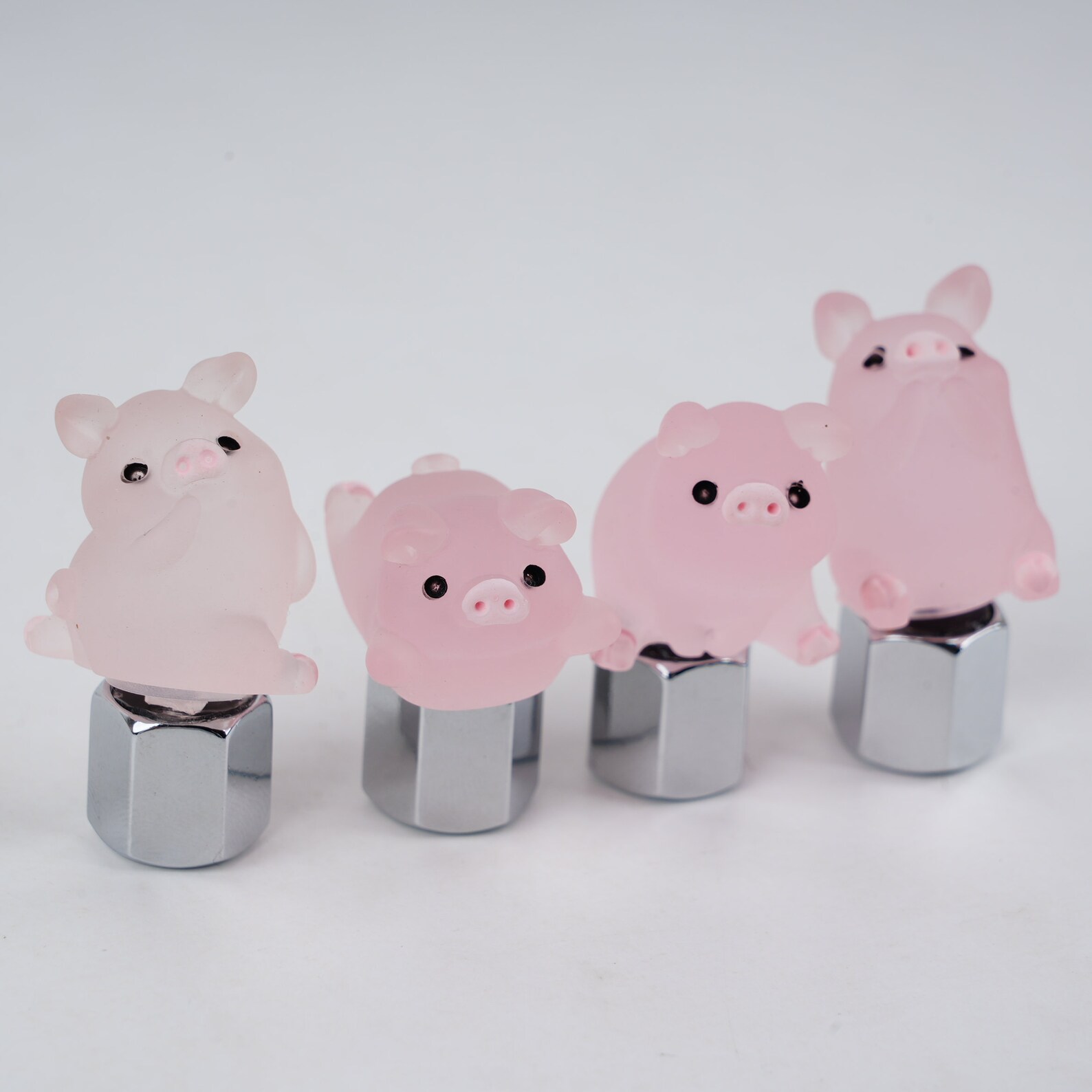 Pink Pig Valve Stem Cover, Unique Pink Tire Valve Caps,pig Tire Valve ...