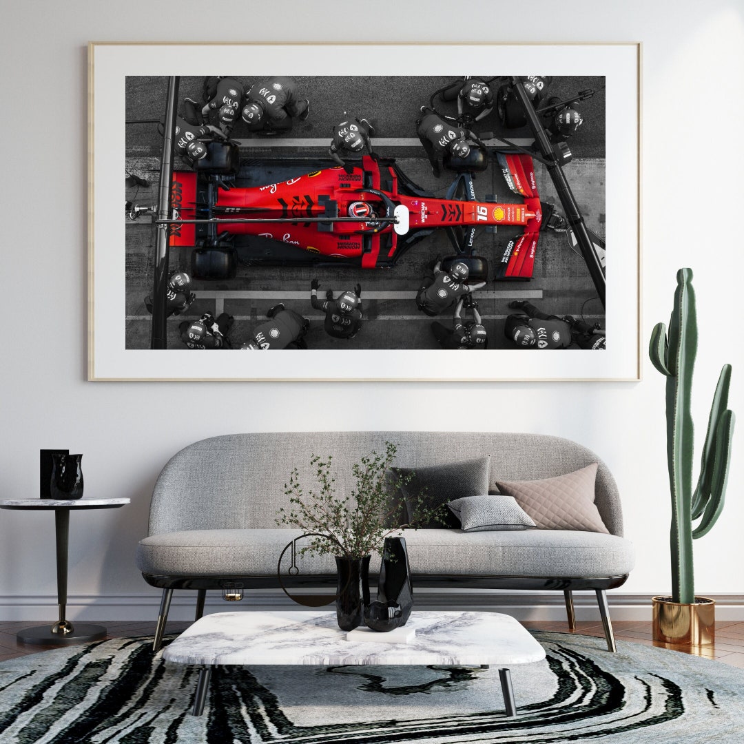 Ferrari F1 Pitstop Canvas Print – Framed Wall Art for Racing Fans and ...