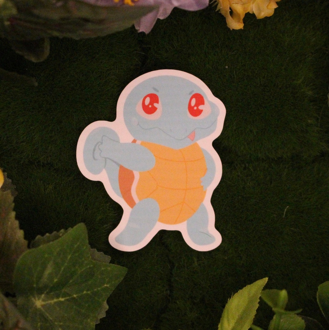Squirtle Vinyl Sticker waterproof - Etsy