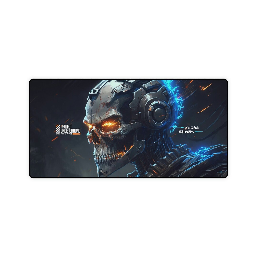 Overkill, Limited Edition Mecha Skull Gaming Mousepad, Desk Pad, Sci-fi ...