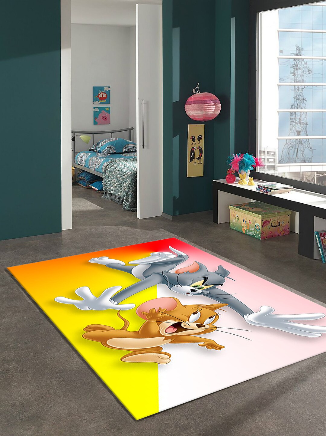 Tom and Jerry Rug Young Room Rug Art Design Rug Livingroom - Etsy