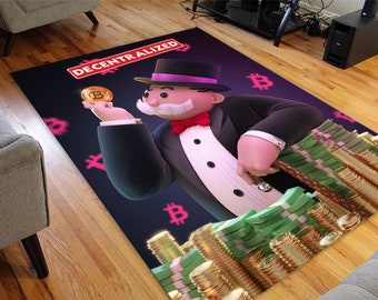 Bitcoin Area Rug Living Room Non-slip Carpet Floor Mat Bedroom - Etsy