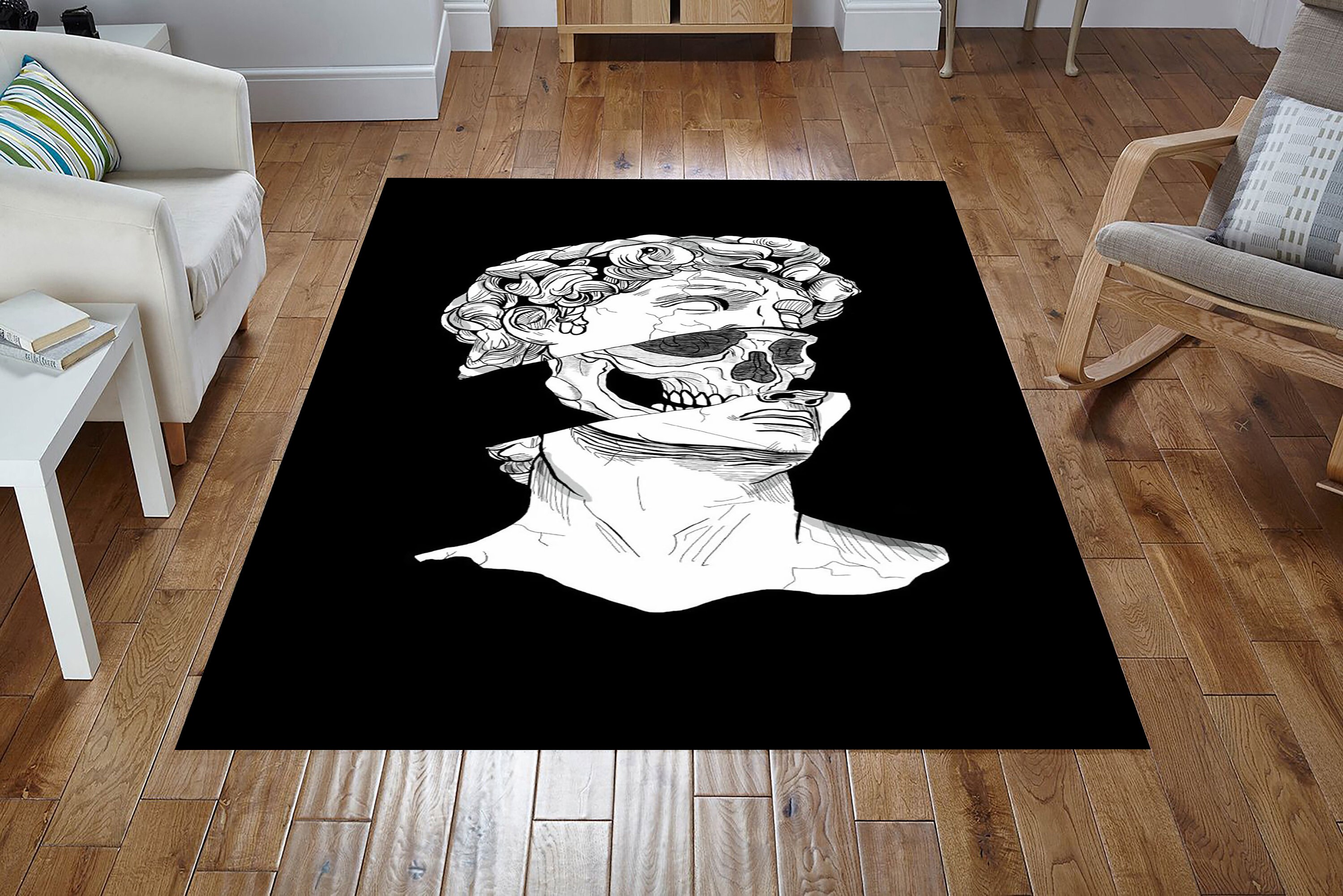 Michelangelo Sculpture Rughead Human Skull Print - Etsy