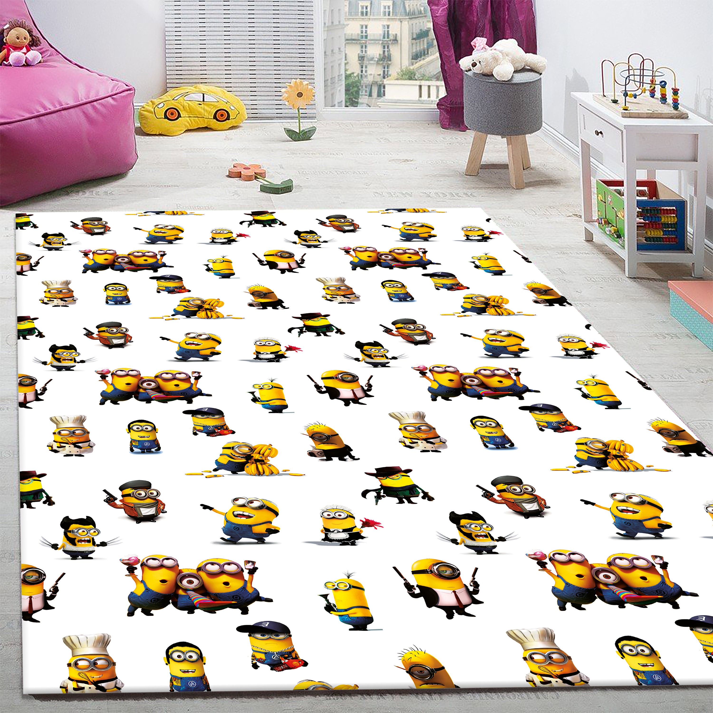 Minions Rug / Minions Cartoon / Kids Game Rug / Play Room - Etsy