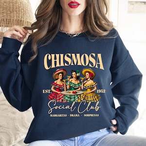 Chismosa Social Club Sweatshirt, Latina Chisme Tee Mexicana Gift,retro ...