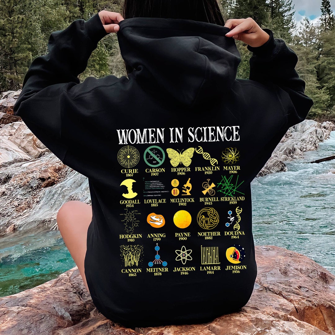 Women in Science Hoodie, Gift for Science Teacher, Retro Vintage ...