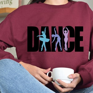 Dance Sweatshirt, Three Different Dancer Shirt, Dance Lover Sweatshirt ...