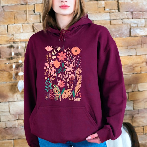 Flower Hoodie - Etsy