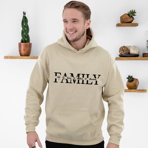 Custom Family With Names Sweatshirt Hooded, Family Personalised Shirt ...