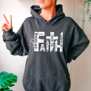 Christian Hoodie, Retro Faith Hoodie, Scripture Hoodie, Bible Verse ...