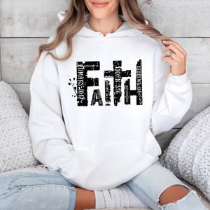 Christian Hoodie, Retro Faith Hoodie, Scripture Hoodie, Bible Verse ...
