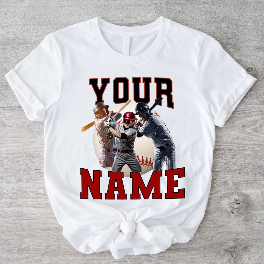 Custom Baseball Bootleg Shirt From Photo, Personalized Baseball Your ...