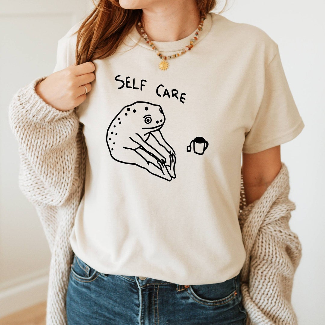 Funny Frog Self Care Shirt, Mental Health Shirt, Funny Frog Shirt ...