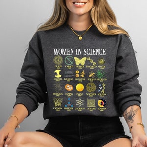 Women in Science Sweatshirt, Gift for Science Teacher, Retro Vintage ...