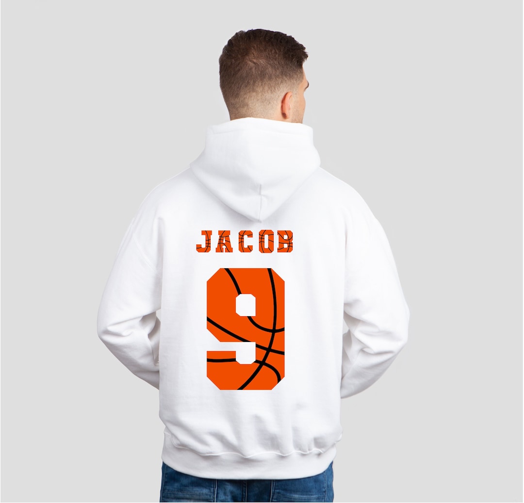 Personalized Basketball Name and Number Hoodie, Basketball Team Hoodie ...