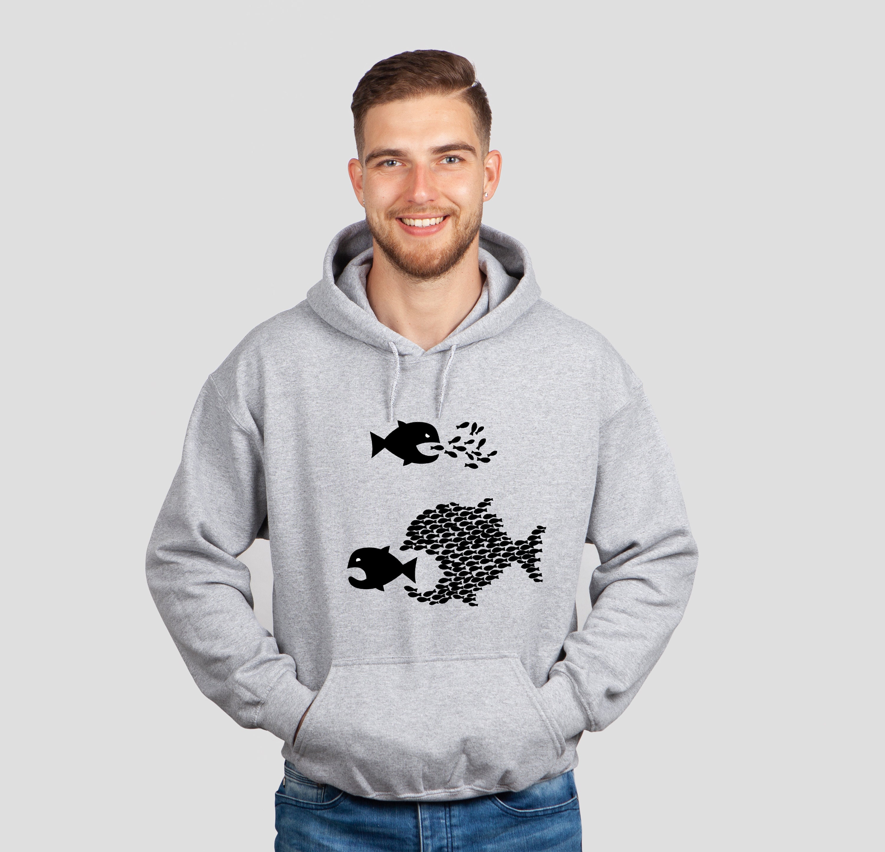 Fish Lover Hoodie, Funny Fishing Shirt, Nature Love Sweatshirt, Fish ...
