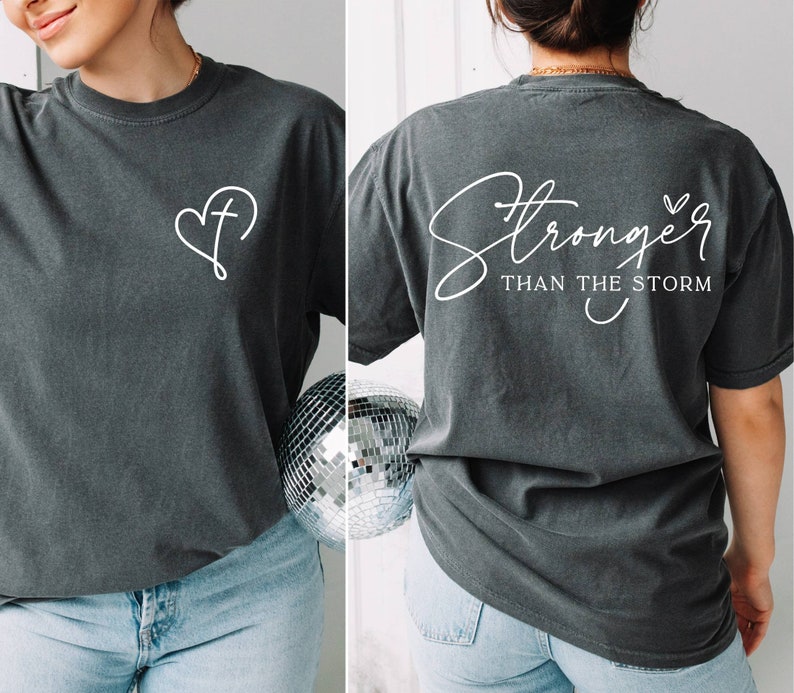 Stronger Than the Storm Comfort Colors Shirt, Boho Self Care Shirt ...
