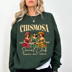 Chismosa Social Club Sweatshirt, Latina Chisme Tee Mexicana Gift,retro ...