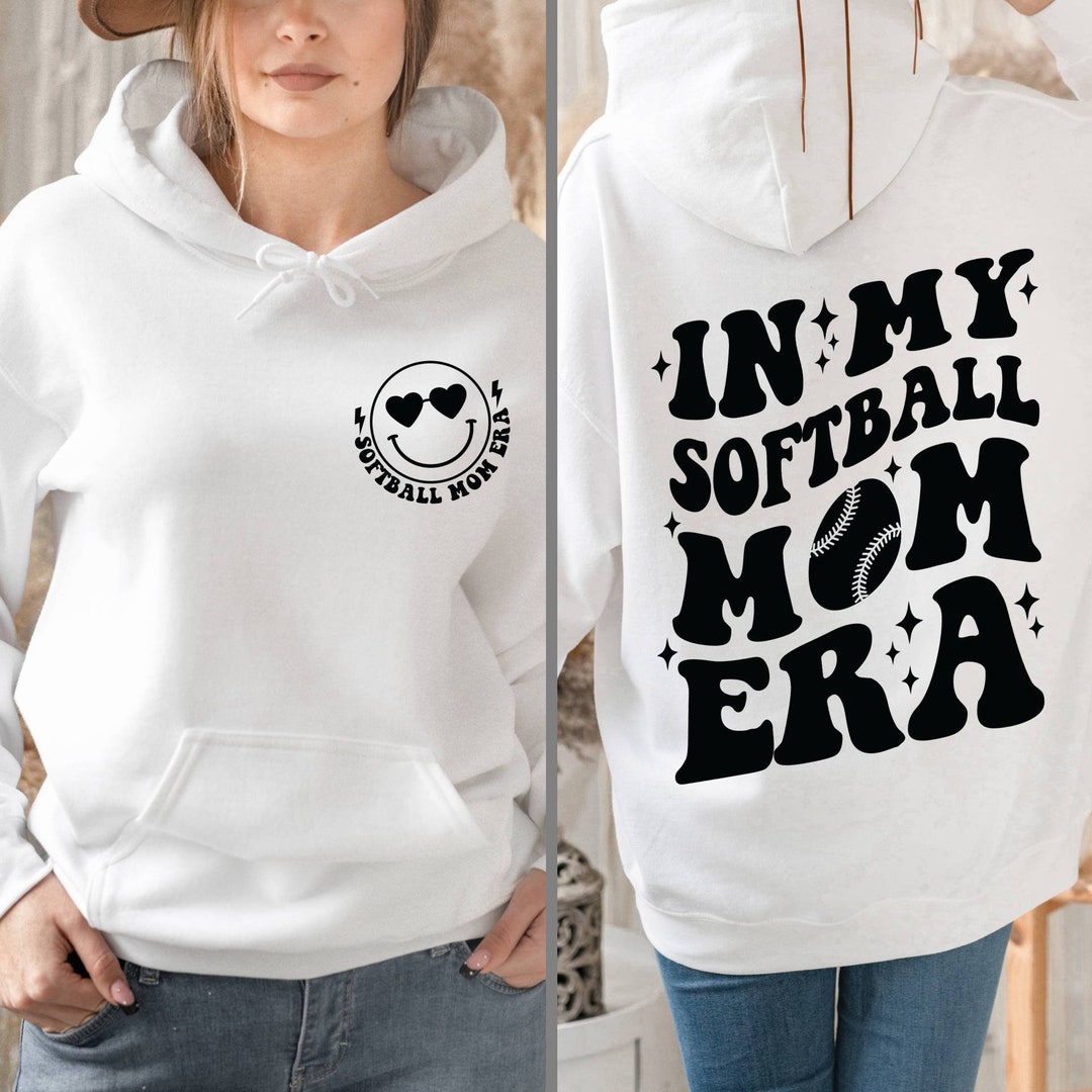 In My Softball Mom Era Hoodie, Softball Mom Hoodie, Softball Mama ...