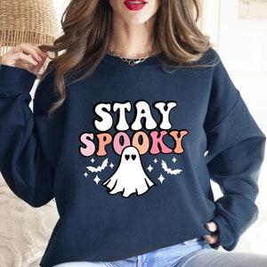 Stay Spooky Sweatshirt,halloween Sweatshirt,spooky Season Sweathirt ...
