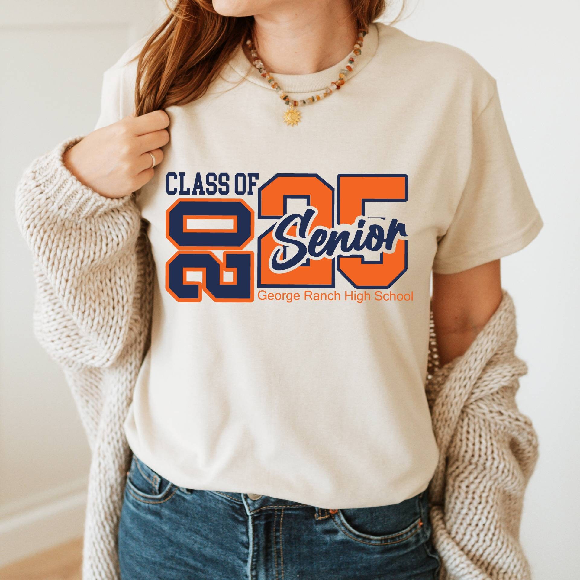 Custom Class of 2025 Senior Shirt, Personalized Senior 2025 Shirt ...
