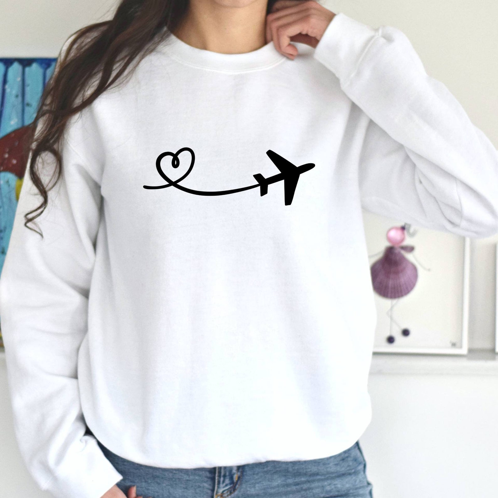 Airplane Mode Sweathirt,vacation Sweatshirt,airplane Travel Sweat ...