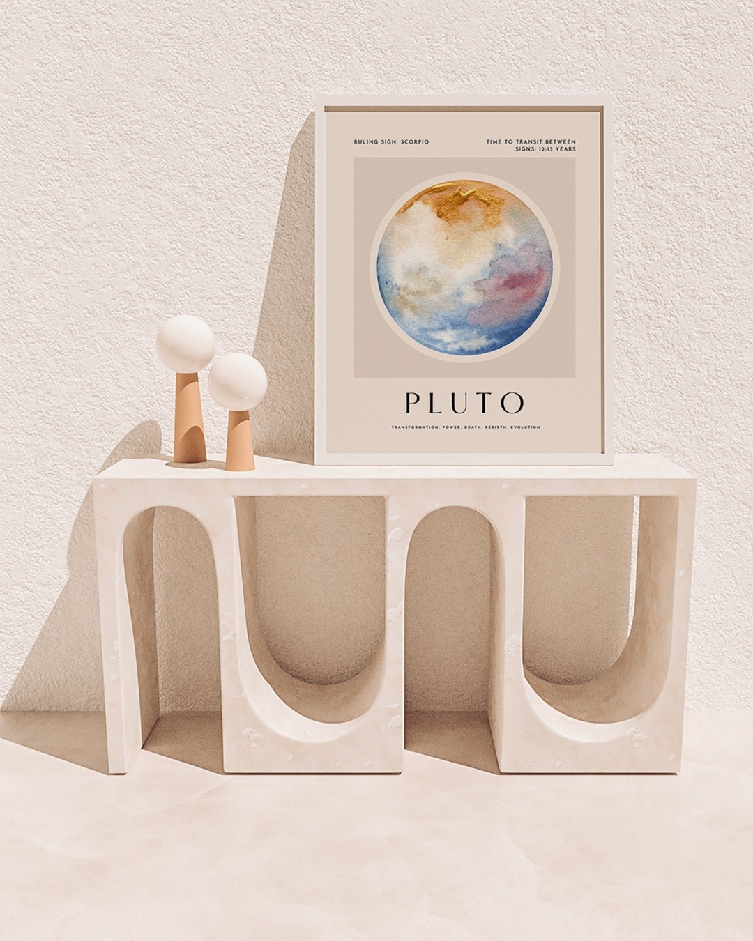 Pluto Planet Poster, Digital Download, Gift Idea, Astrology ...