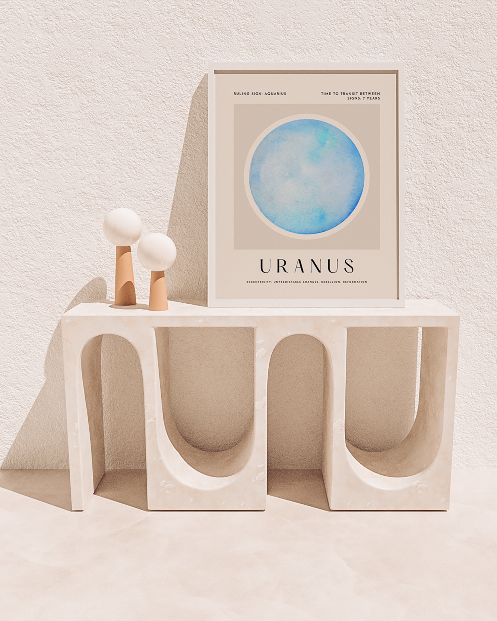 Uranus Planet Poster, Digital Download, Gift Idea, Astrology, Wall ...