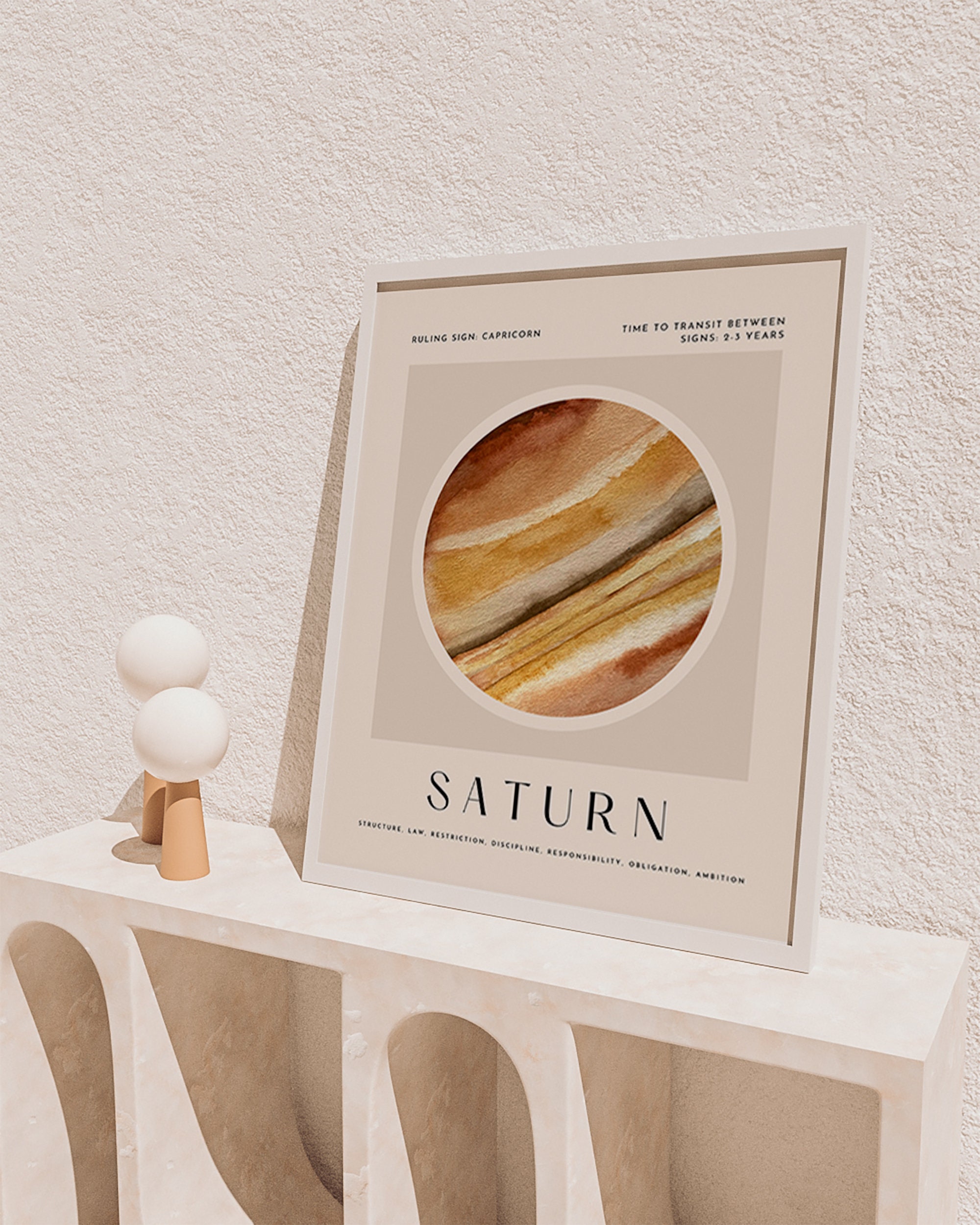 Saturn Planet Poster Digital Download Astrology Gift Idea - Etsy