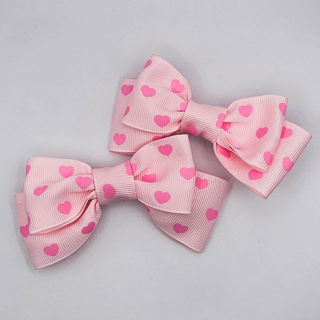 Hearts Bow Set - Etsy