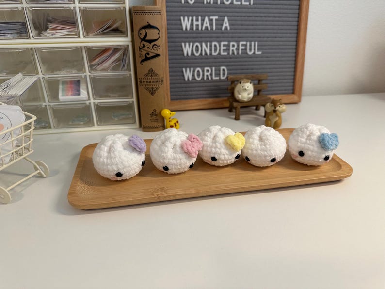 Crochet Dumpling Bao Plush | Handmade Amigurumi Bao | Cute Small ...