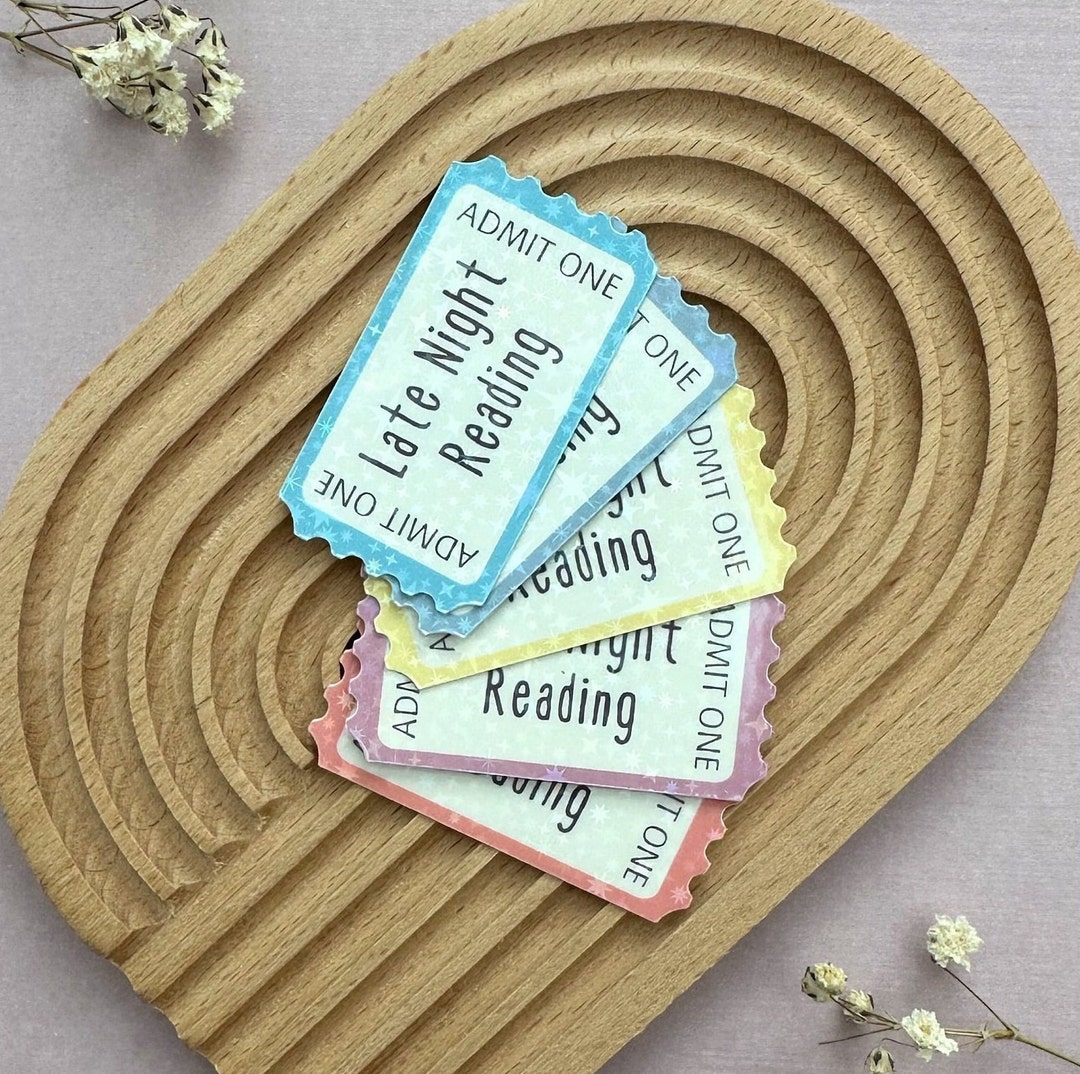 Holographic Ticket Vinyl Sticker: Dreamy Vibe - Etsy