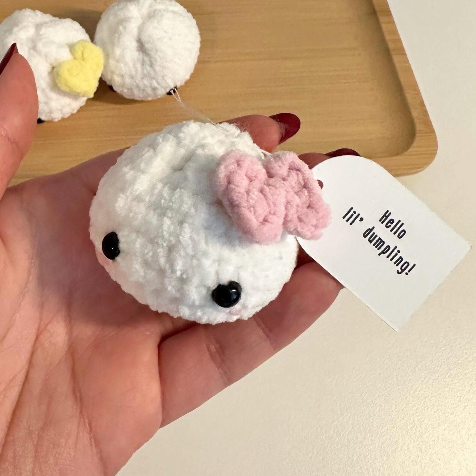 Crochet Dumpling Bao Plush | Handmade Amigurumi Bao | Cute Small ...