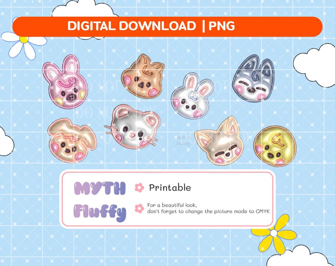 Kpop SKZ 3D Cute | Light Stick Decals / Vector Files / Png - Etsy