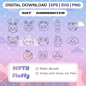 Kpop Svt Character | Svt Lightstick Decals / Vector Files for Cricut ...