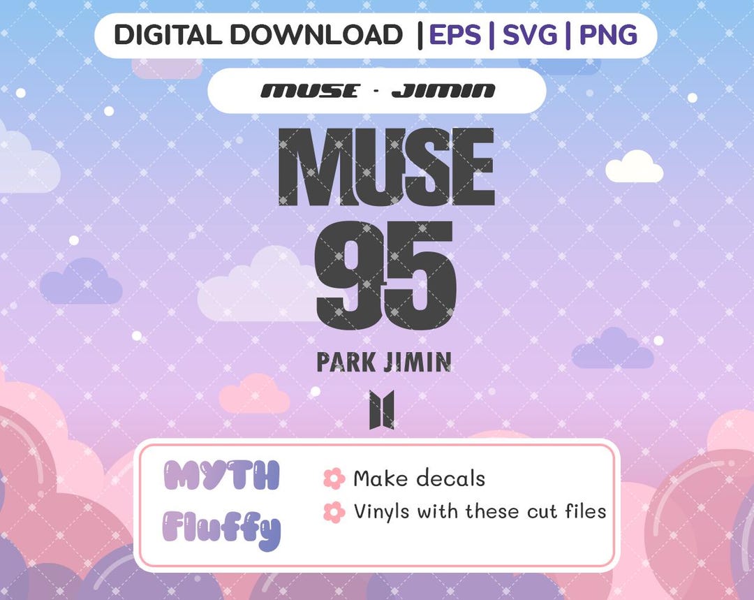 Jimin Muse Vector Files: Kpop Clip Art (SVG, EPS, JPG) (digital ...