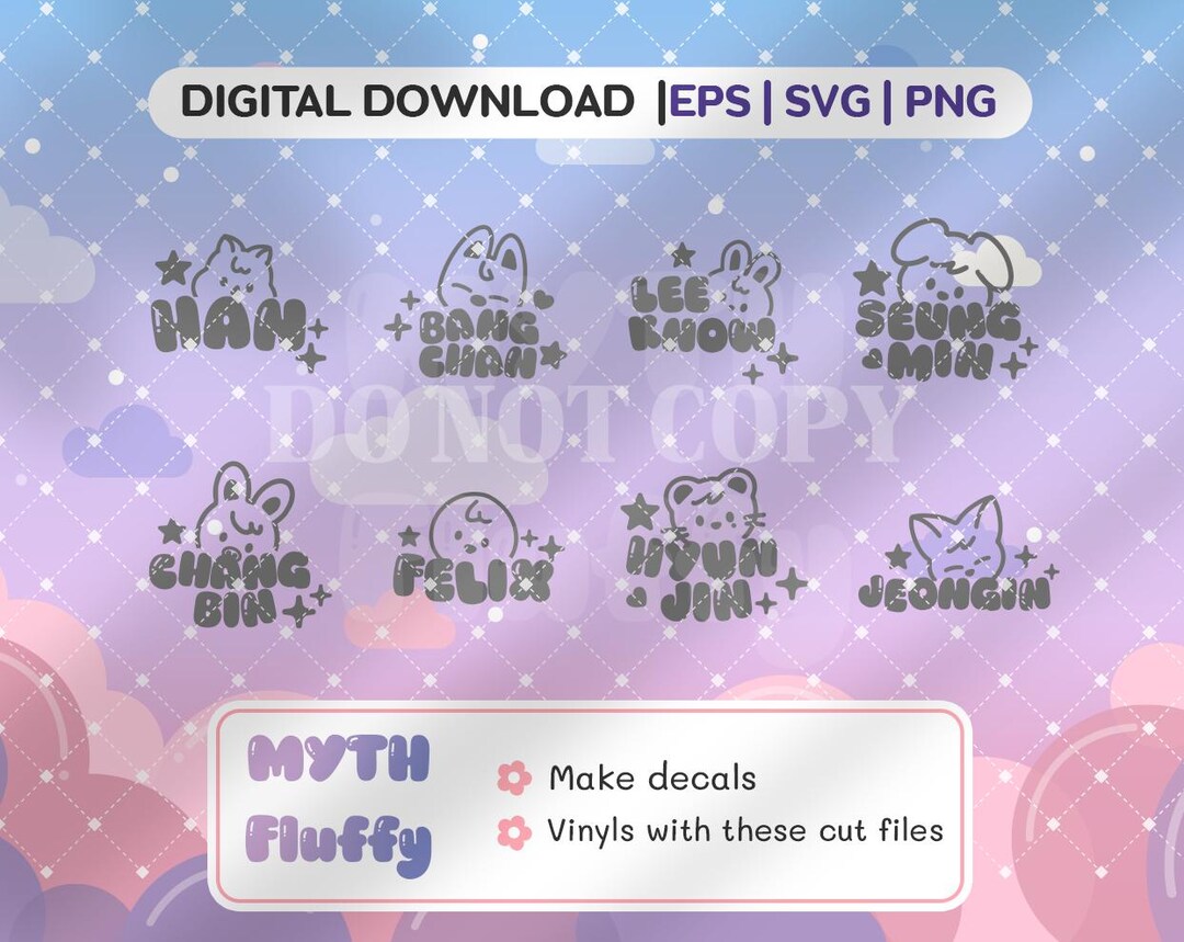 Kpop Skz-bubble | Light Stick Decals / Vector Files / Svg Eps Png - Etsy
