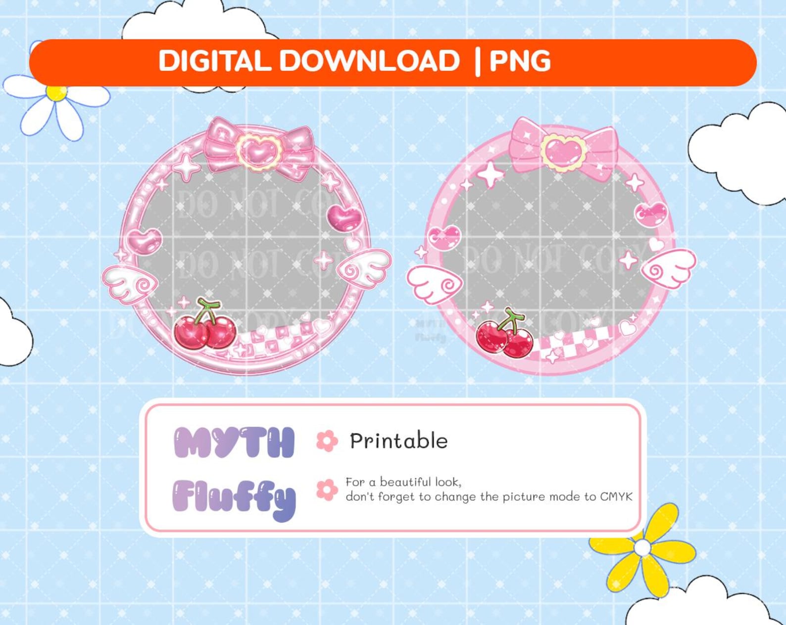 Kpop Frame PNG Template, Kpop Stickers, Kpop Giveaway, Digital Download ...