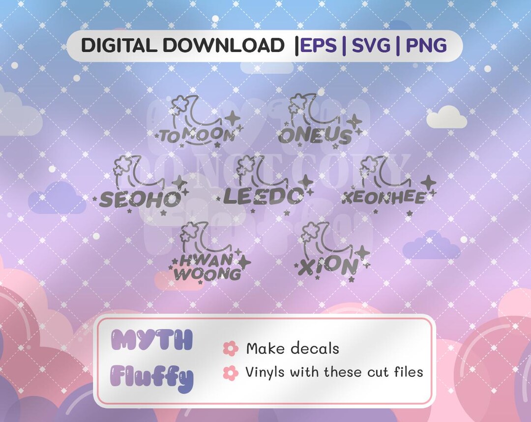 Kpop ONEUS | ONEUS Lightstick Decals / Vector Files / Svg Eps Png - Etsy